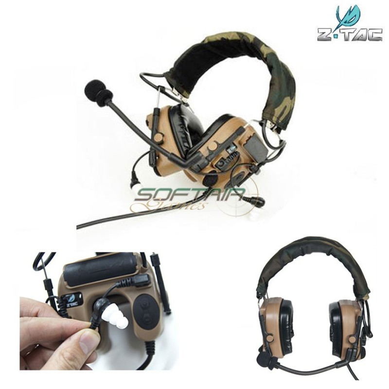 Headset/microphone Comtac Iv Dark Earth Z-tactical (z038-de)