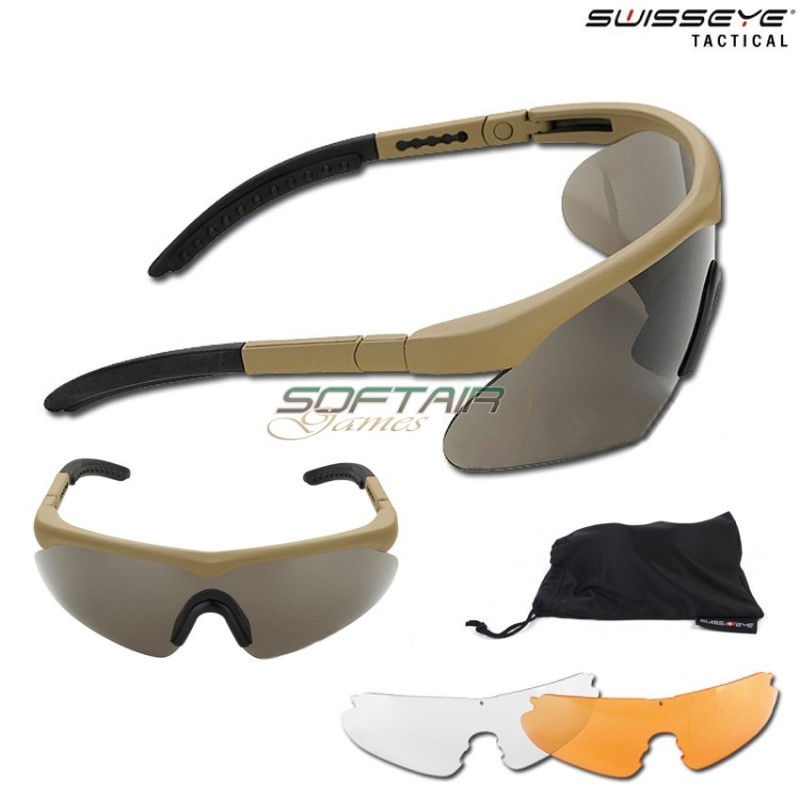 Raptor Glasses Rubber Coyote Swiss Eye® (se-10162)