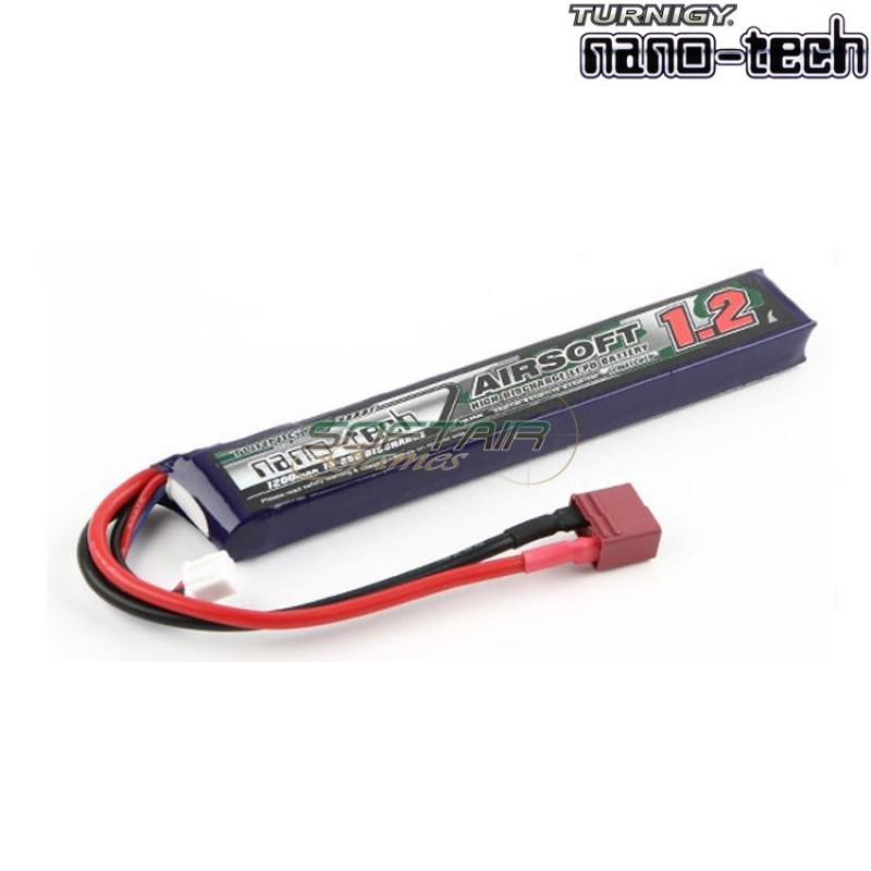 Lipo Battery Connector T-plug 1200mah 7.4v 15~25c Turnigy Nano-tech