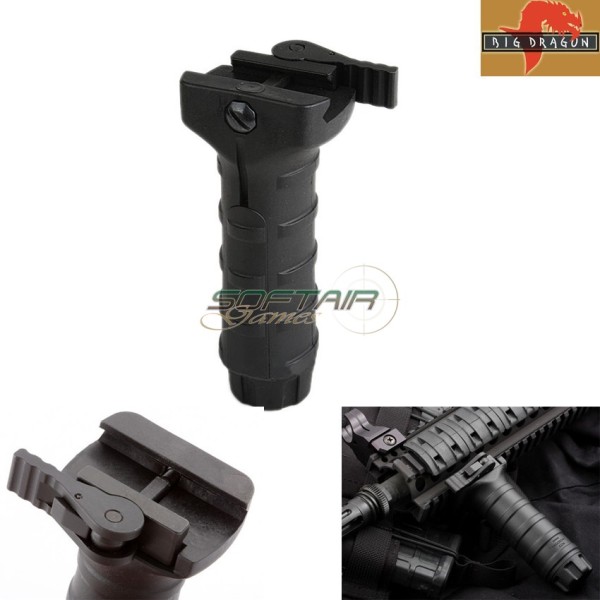 Stubby Style Tango Down Long Qd Vertical Grip Black Big Dragon (bd0128