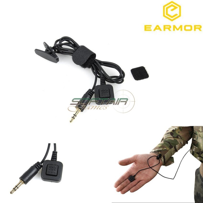 Ptt Remote Button Positionable For Ptt M51/m52 Earmor (ea-m50)