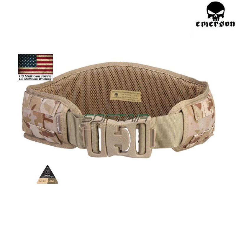 Padded Combat Army Molle Belt Atacs Fg Emerson (em9086a)