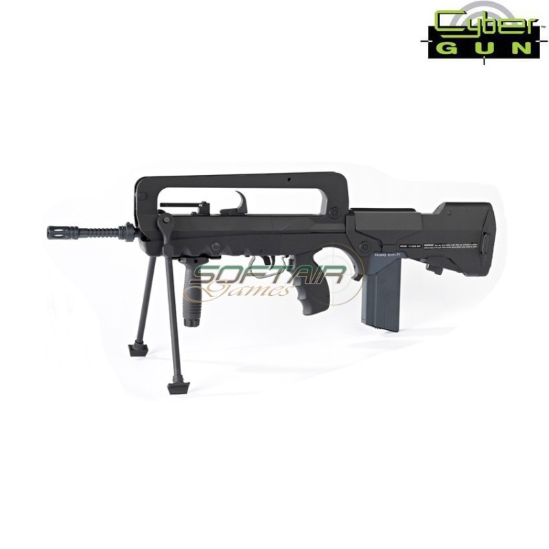 Fucile Elettrico Aeg F1 Famas Nylon Fiber Black Con Vertical Grip Cyb