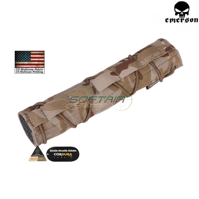 Silencer Cover 220mm Multicam® Black Genuine Usa Emerson (em9330mcbk)