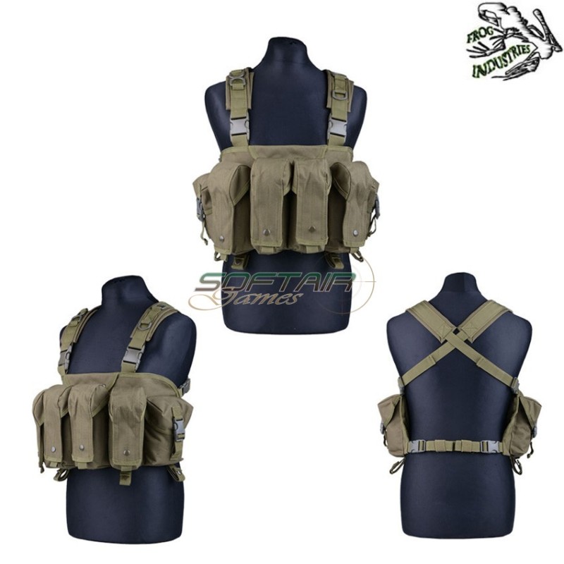 Commando Chest Tactical Vest Olive Drab Frog Industries (fi-v27-od)