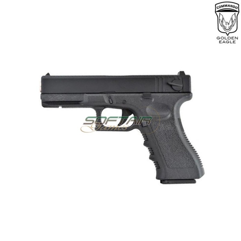 Spring Pistol Glock G18 Black Golden Eagle (ge-g-e25)