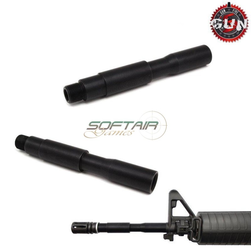 External Barrel Extension 28mm Ccw/ccw Black Gun Five (gf-2474)