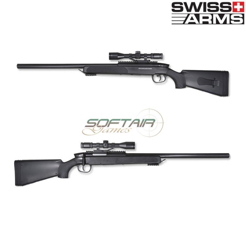 Fucile A Molla Black Eagle M6 Sniper Black Swiss Arms (280726 ...