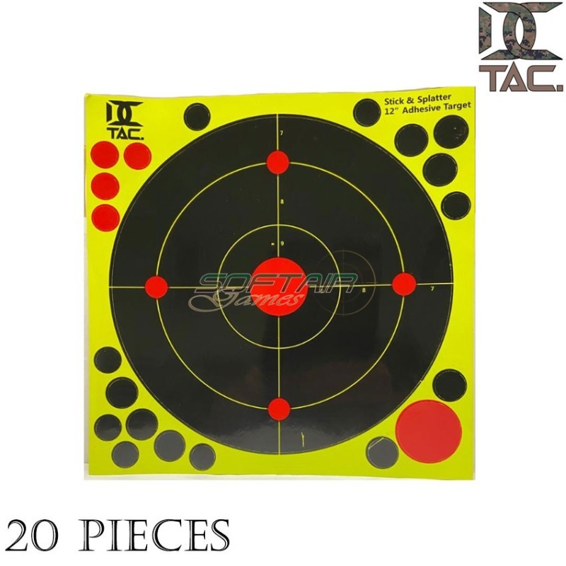 20 pieces set targets shooting reactive d.c. tactical