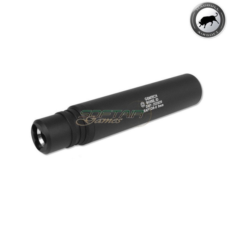 Silenziatore gemtech raptor II black per mp5 madbull (mb-raptorii ...