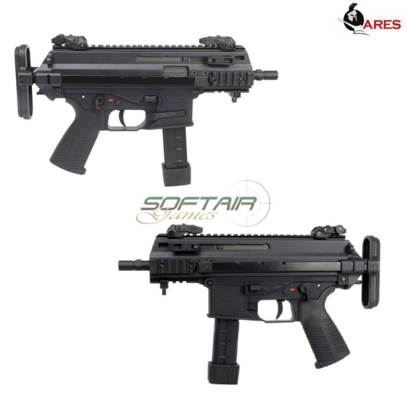 Submachine electric apc9 etu aeg smg black ares (ar-am-aeg-003-bk)
