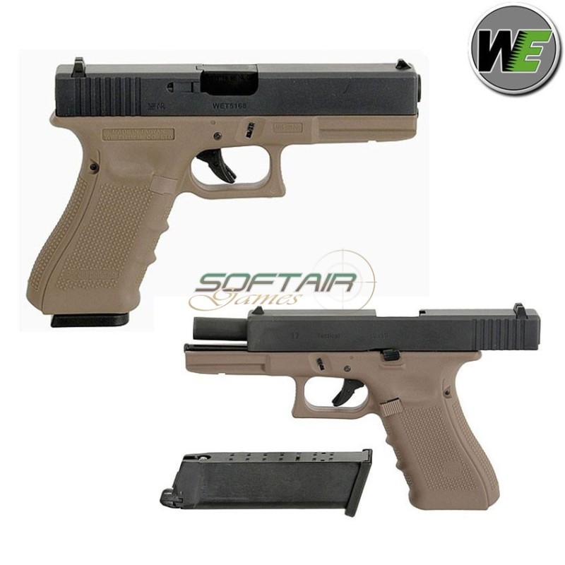 Gas Pistol G17 Gen4 Tan Blowback We